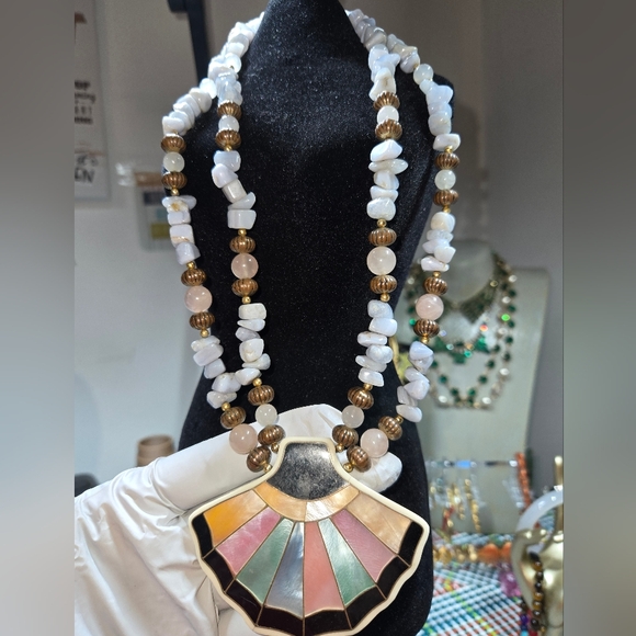 Jewelry | Vintage Lee Sands Genuine Stonenecklace Sold As Is No Returns ...